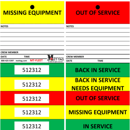 MET-TAG Triage Tags - The American Civil Defense Association